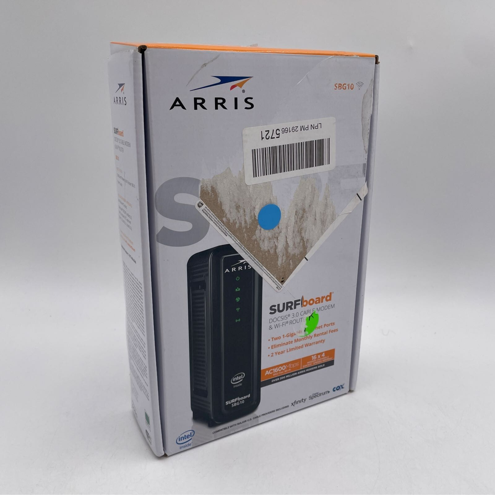 ARRIS SURFboard SBG10 DOCSIS 3.0 Cable Modem & AC1600 Wi-Fi Router | eBay