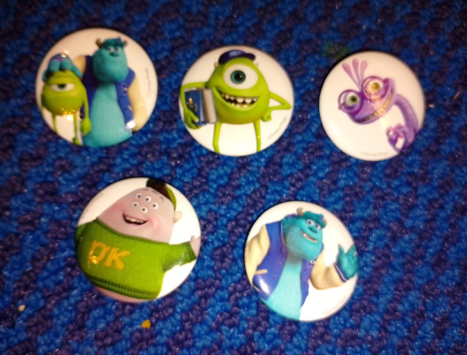 Monsters Inc 1" Pinback Buttons Disney/Pixar Monster U SET | eBay