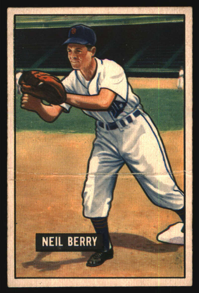 1951 Bowman #213 Neil Berry EX/EX+ Tigers 567933 | eBay