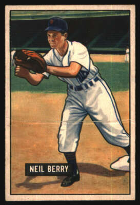 1951 Bowman #213 Neil Berry EX/EX+ Tigers 567933 | eBay