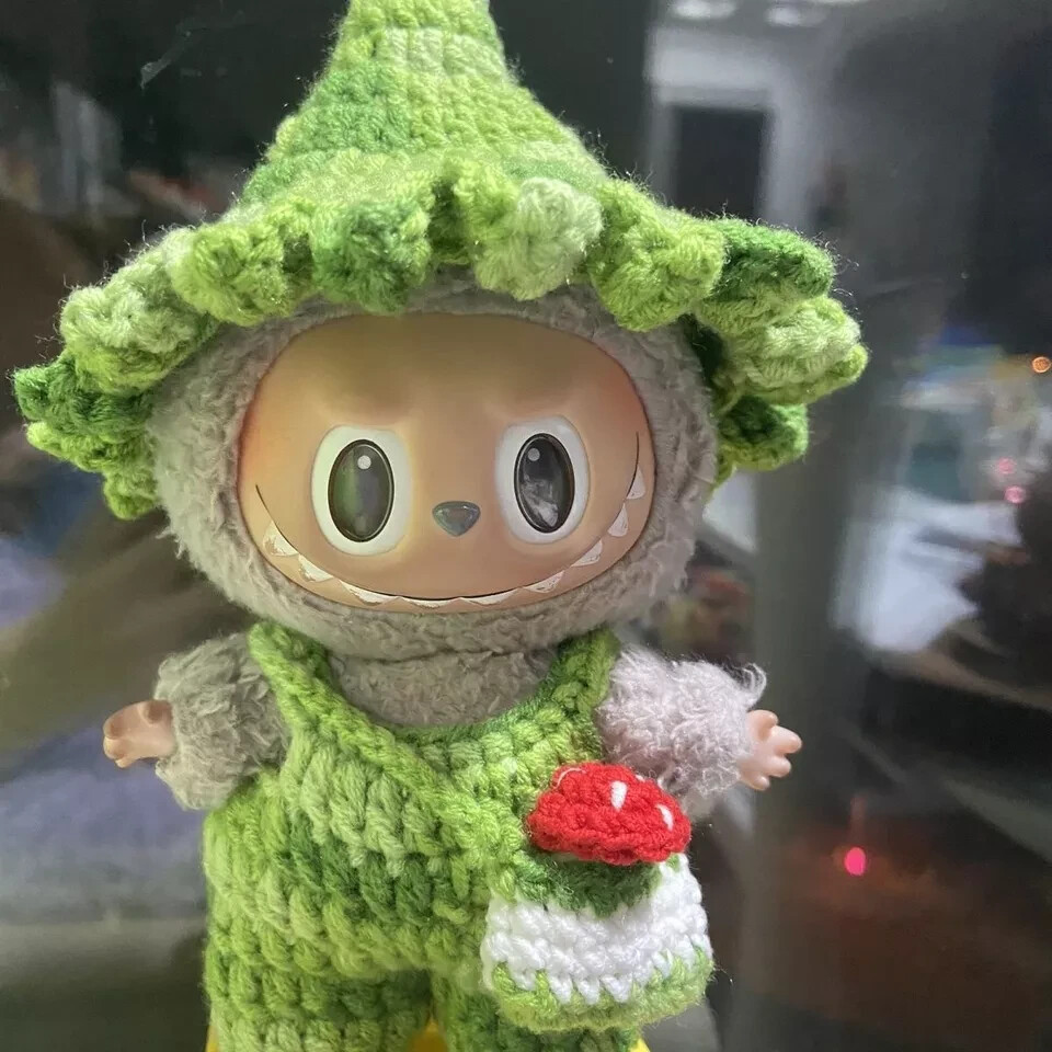 POP MART LABUBU The Monsters Plush Handmade Forest Elf Set Toy Clothes ...