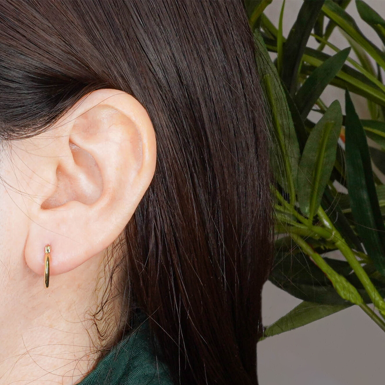 14K Gold Baby Shrimp Hoops Earrings - French lock - Jewelry for Womens ...