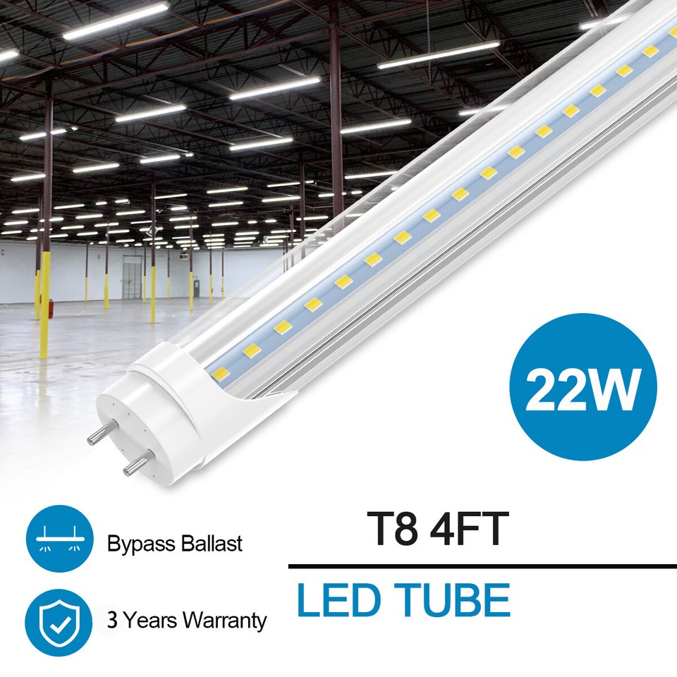 22W~60W T8 4FT LED Tube Light Bulbs G13 Bi-Pin 4Foot LED Shop Lights ...