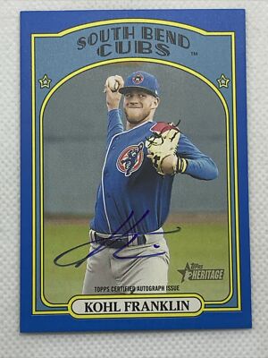 2021 TOPPS HERITAGE MINOR KOHL FRANKLIN ON CARD AUTO 10/99 | eBay