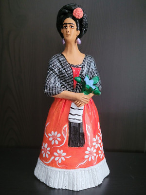 Frida Kahlo Rebozo Orange Dress Concepcion Aguilar Josefina Oaxaca ...