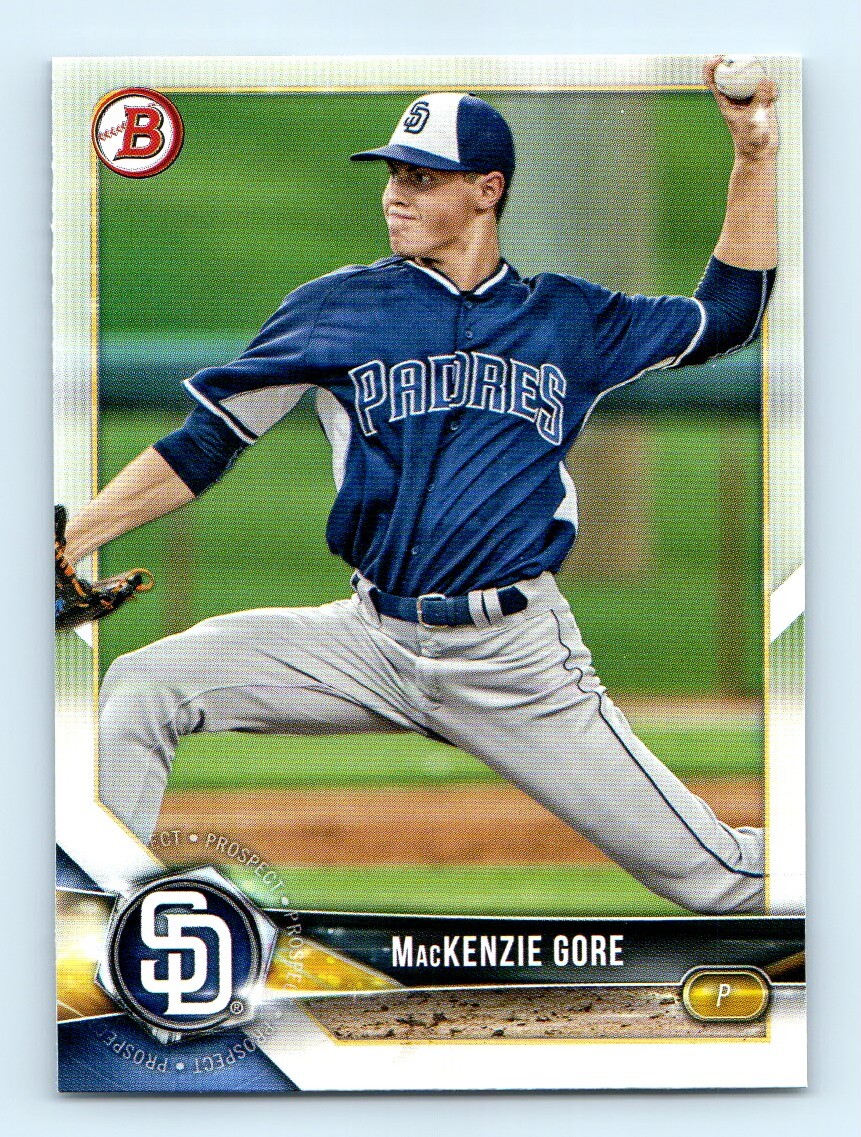 2018 Bowman Draft MacKenzie Gore San Diego Padres #BD-150 | eBay