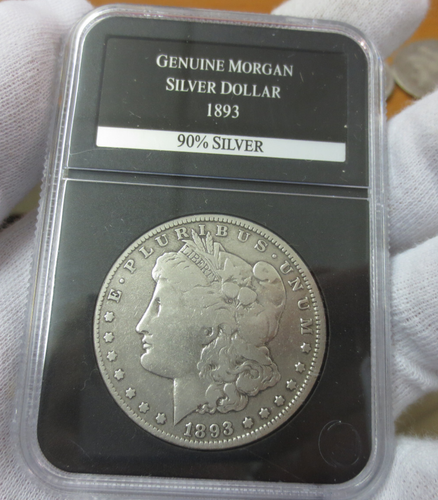 1893-O Morgan Dollar CIRC (PCS Stamps & Coins Holder) (Better Date) | eBay