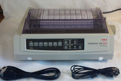 Okidata OKI ML 9-Pin 320 Turbo Dot Matrix Printer USB & Parallel NO ...