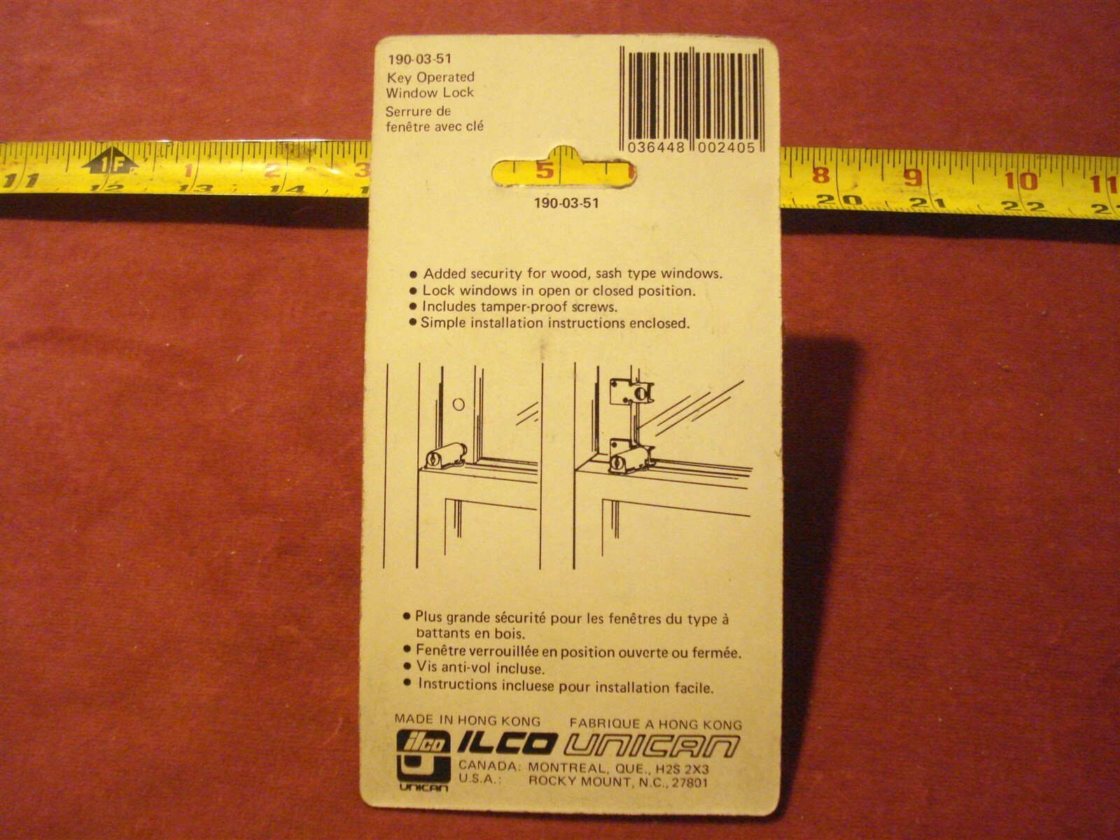 Key Operated Window Lock ILCO 190-03-51 for sale online | eBay