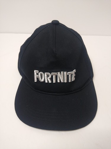 FORTNITE Baseball Hat Cap 2022 Epic Games Black W/White Stitching Snap ...