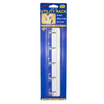 HANDY PRODUCT Stick-On Utility Rack with 5 Hooks U3 | eBay Australia