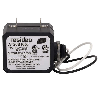 Resideo AT20B1056 120vPRIM 24vSEC 20va CondMnt Transformer | eBay