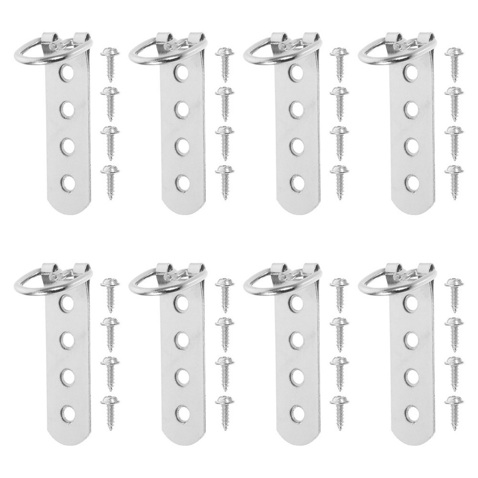 8pcs D Ring Metal Picture Frame Screws Hardware For Frame Hanging ...