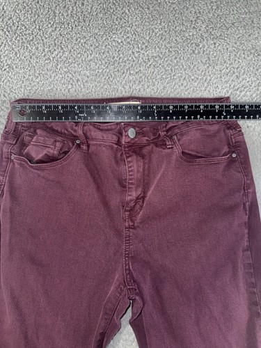 Bullhead Denim Co High Rise Skinnies Burgundy Women 30 | eBay