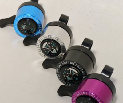Bicycle Bell Compass Bike Cycle Silver, Black, Blue, Purple Birthday ...