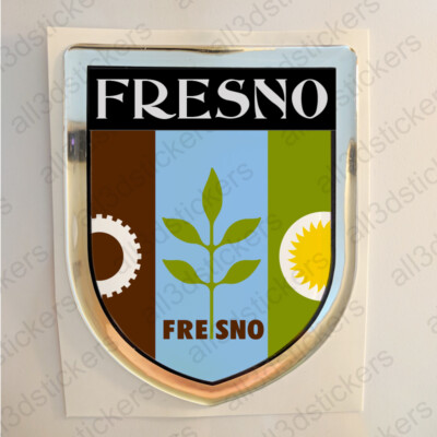 Fresno USA Sticker Seal Resin Domed Flag United States 3D Stickers ...