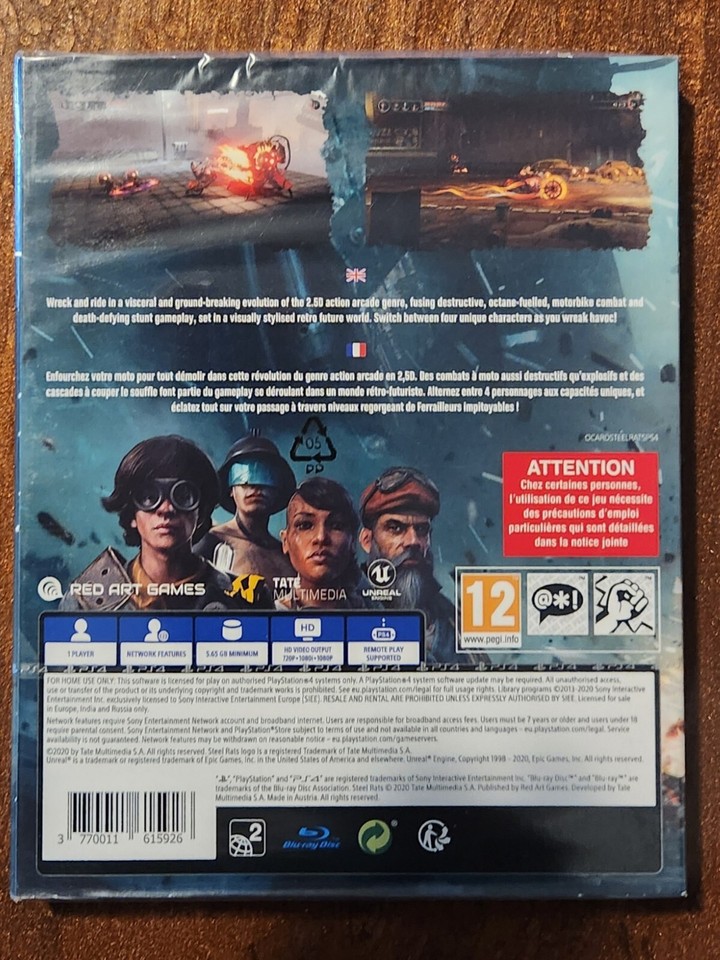 Steel Rats PS4 - Playstation 4 - New SEALED - Red Art Games | eBay