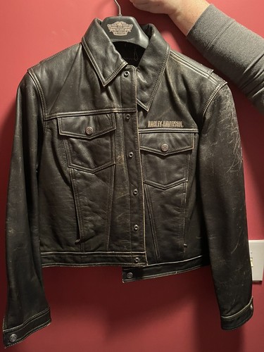 geuine an american legend harley davidson large Leather jacket womans ...