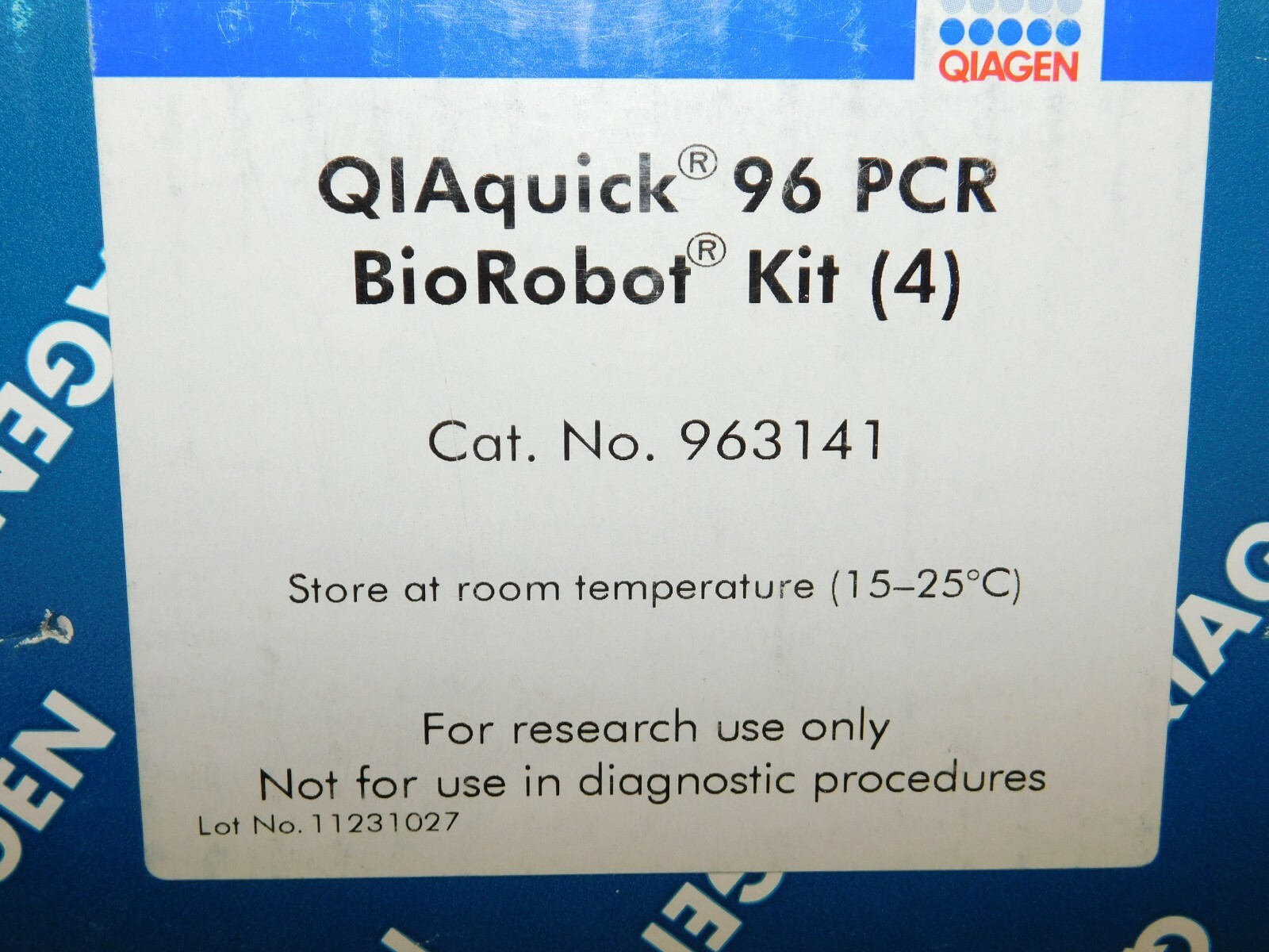 QIAGEN QIAquick 96 PCR BioRobot KIT (4) CAT. NO. 963141 | eBay