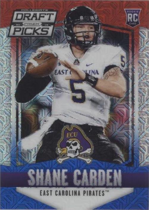 2015 Panini Prizm Collegiate Draft Picks - Shane Carden #139 Red White ...