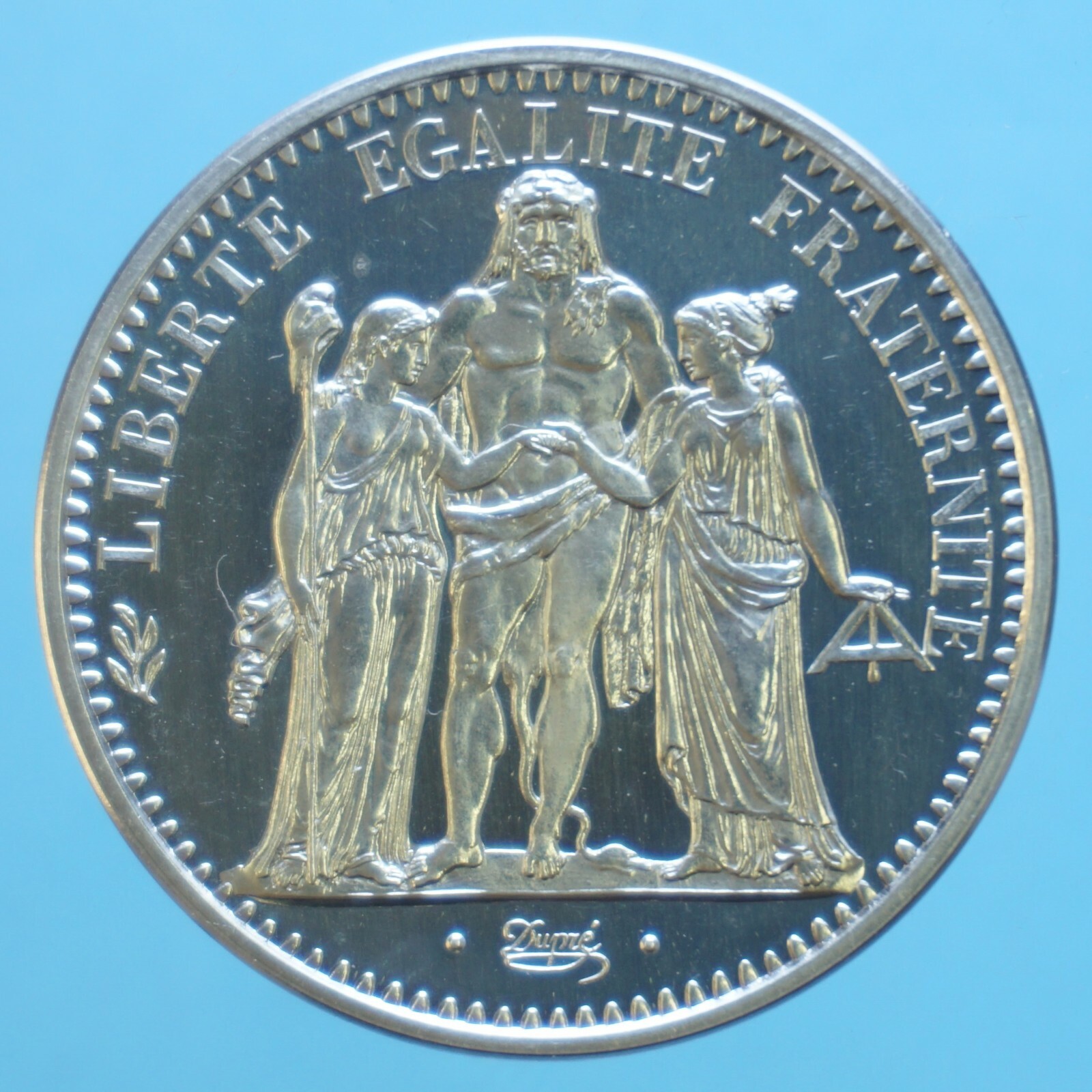 FRANCIA V REPUBBLICA 10 FRANCHI 1965 PIEDFORT ARGENTO SILVER COIN FDC P ...