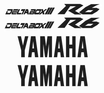 Yamaha R6 Deltabox 3 Vinyl DECAL Motorycycle Yamaha r6 Fairing Stickers ...