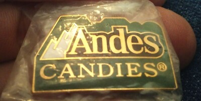 Andes Candies Chocolate Mint Candy Company pin badge | eBay
