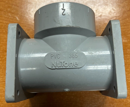 Set of 9 - NUTONE GRAY PVC 365 DOUBLE FLANGED TEE - New Old Stock | eBay