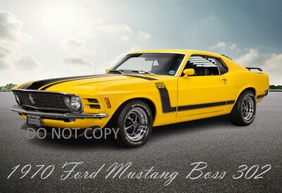 1970-ford-mustang-boss-302 Poster Sized Premium Photo Print 11"x17 ...