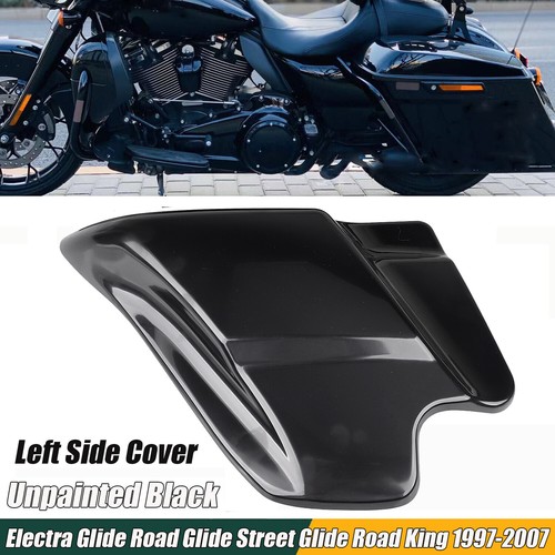 Unpainted Black Left Side Cover Panel For Harley Street Electra Glide ...