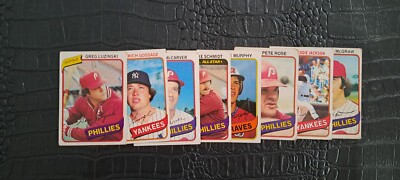 Vintage 1980 Topps Baseball Set Builder Cards Rookies Veterans Common 1 ...