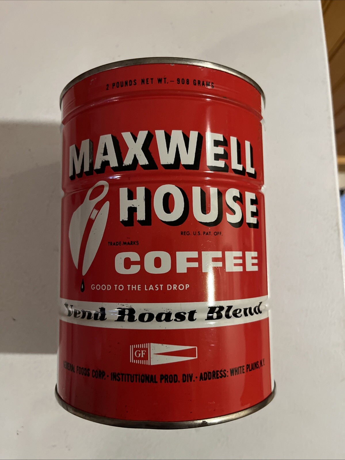 Vintage 1960s Unopened Maxwell House Coffee Tin 2 LB Full Sealed Can ...