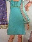 Vtg 70's Simplicity 9078 SQUARE NECK DRESS w/ SHEER SLEEVES Sewing ...
