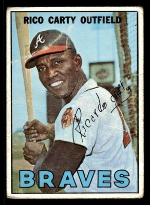1967 TOPPS RICO CARTY 35 POOR BASEBALL ATLANTA BRAVES | eBay