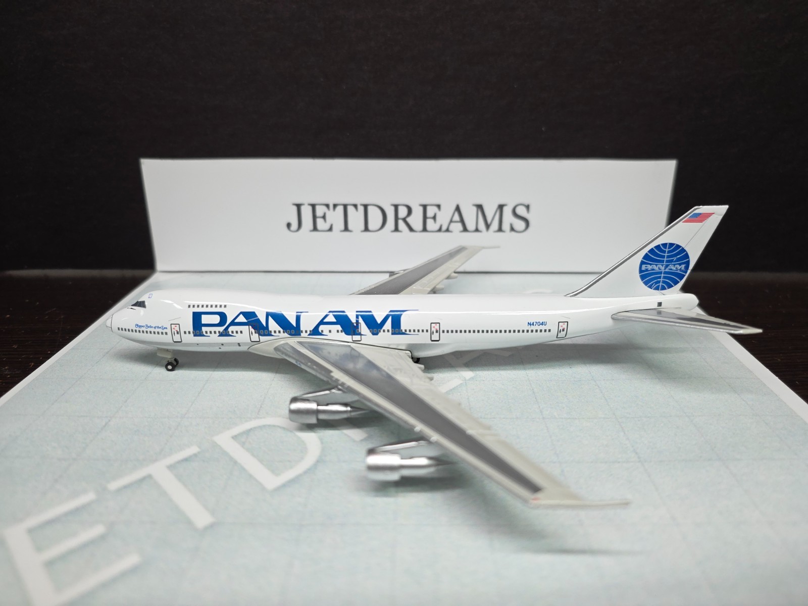 1/400 PAN AM WORLD AIRWAYS BOEING 747-100 BILLBOARD COLORS N4704U ...
