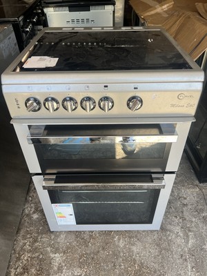 Flavel Milano 60cm Electric Ceramic Cooker With Two Cavities In Silver ...