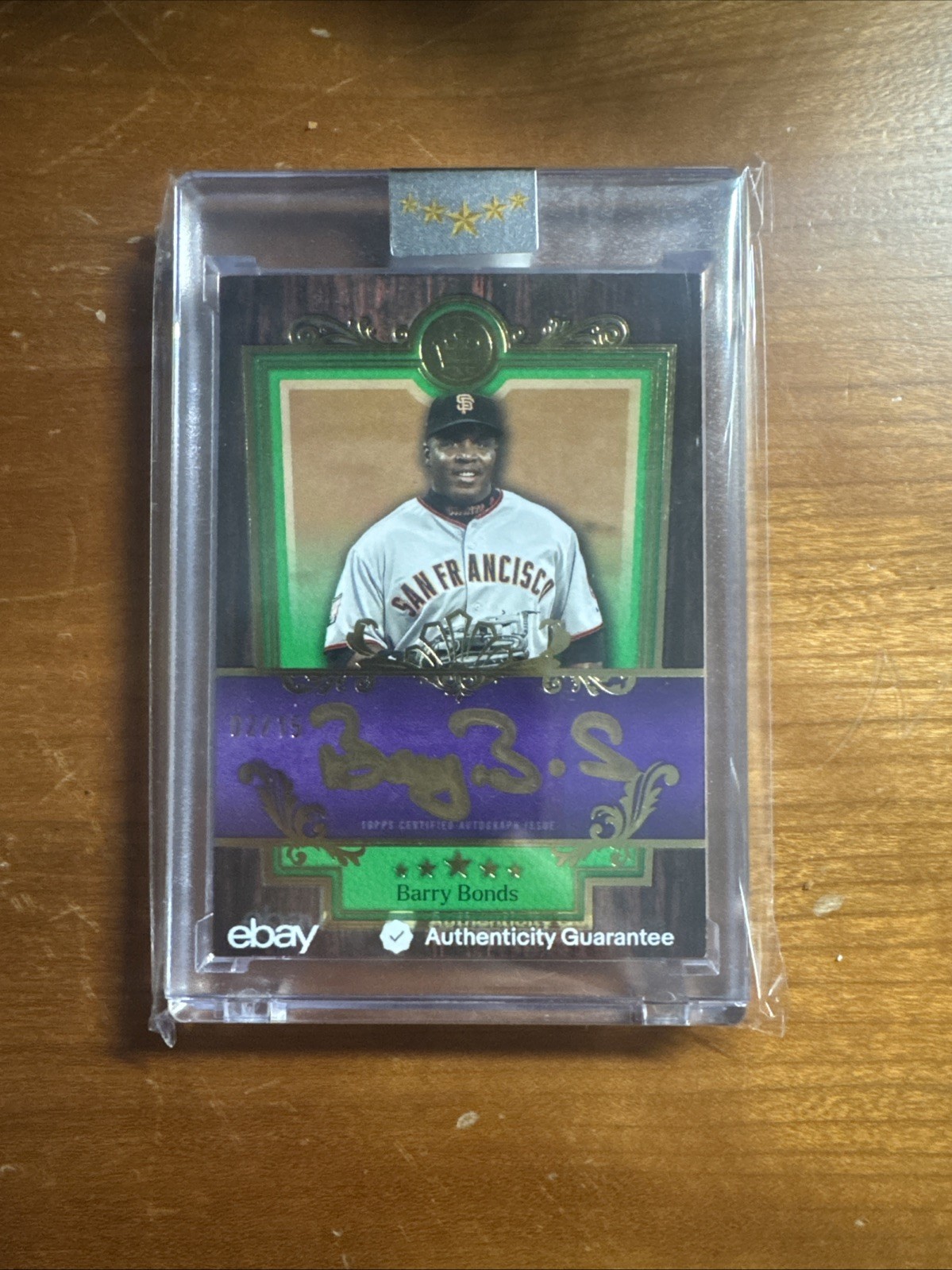 2025 Topps Five Star - Baseball Royalty Autographs Barry Bonds #BR-BB ...