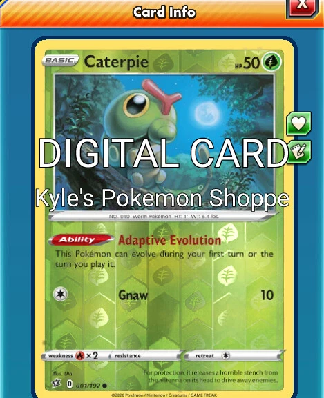 Mega Caterpie Card