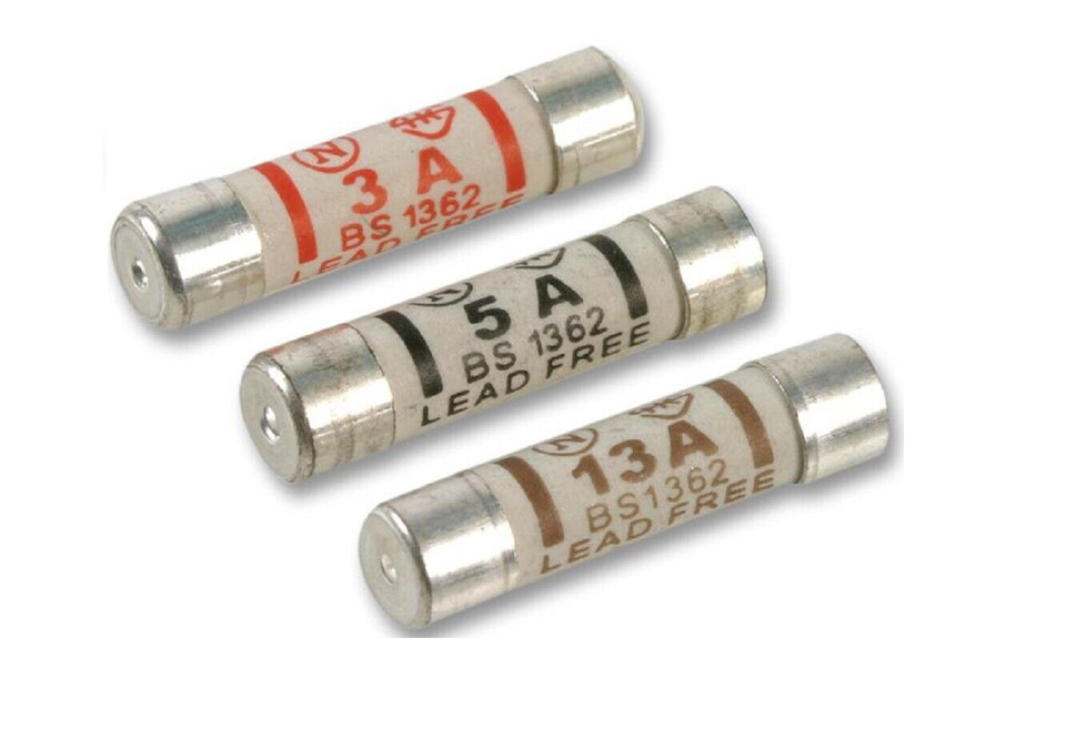 3A 5A 10A 13A Fuse Domestic Cartridge Plug Household Mains 3 5 10 13 ...