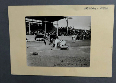 1913-14 Bill Reynolds New York Yankees Catcher Tags Out Runner, Culver ...