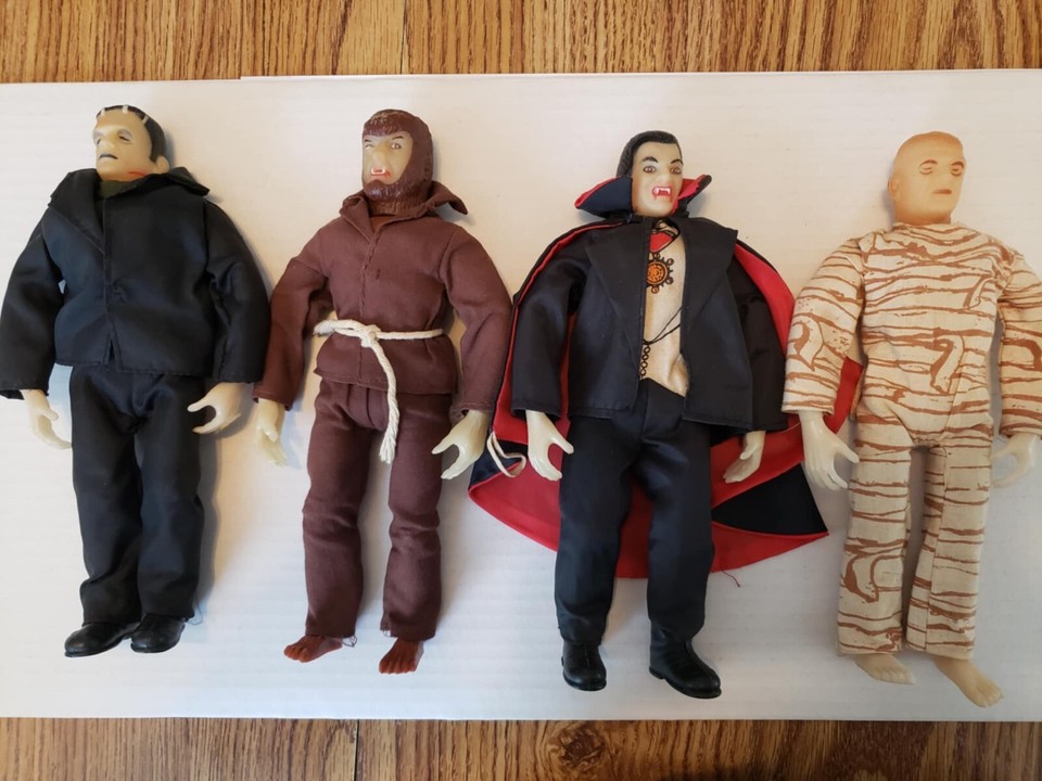 REMCO Monsters Mummy Frankenstein Dracula Wolfman Vintage Figure Lot ...
