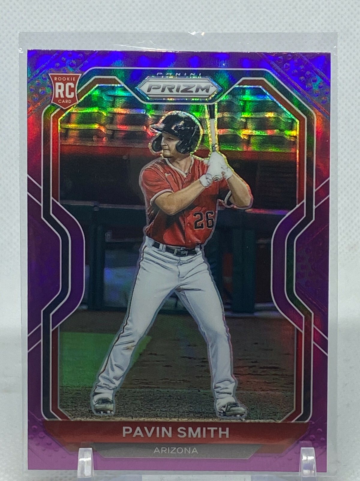Pavin Smith 2021 Panini Prizm Purple Baseball #70 MLB Arizona ...
