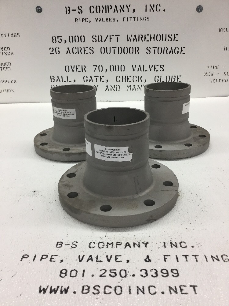 Victaulic 445R Stainless Steel Flanged Adapter Nipple 4" 150# RF S/40 X ...