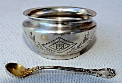 RUSSIAN SOVIET IMPERIAL SILVER SALT PEPPER CELLAR CUP GOBLET CHALICE ...