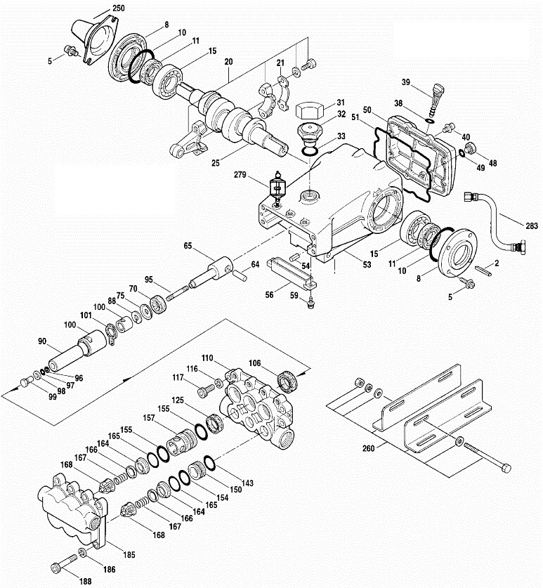CAT Pressure Washer Pump Model 2537 INLET MANIFOLD BRASS OEM - Part ...