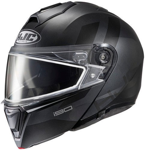 HJC i90 Syrex Modular Snowmobile Helmet Gray Black XL Extra Large I-90 ...
