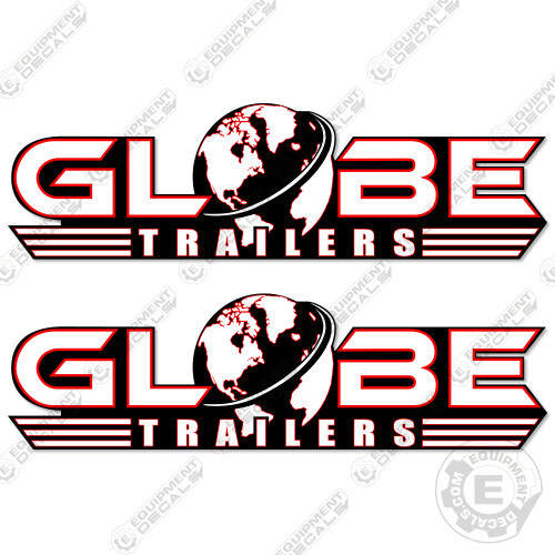 Fits Globe Trailers Decal Kit (Set of 2) Lowboy Trailer Replacement ...