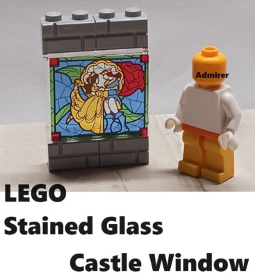 LEGO Stained Glass Window Sticker Wedding Prince Princess Castle Window ...