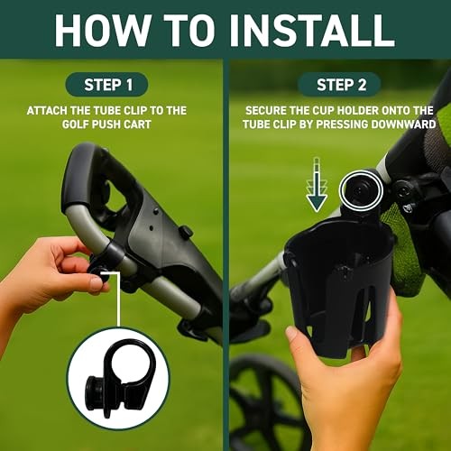 Golf Push Cart Cup Holder- Regular Size- Golf Push Cart Accessories | eBay