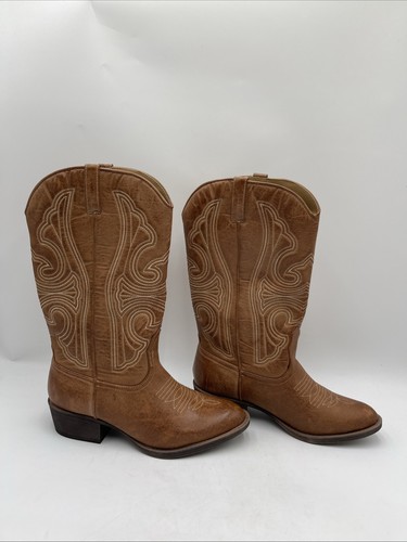 NWOB Women’s Coconuts Legend Cowboy Boots Brown Size 8.5M | eBay